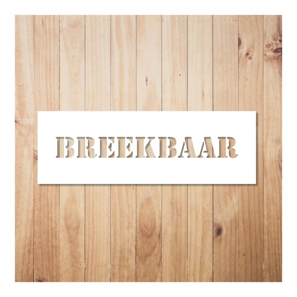 Spuitsjabloon bestellen | Standaard of met eigen ontwerp